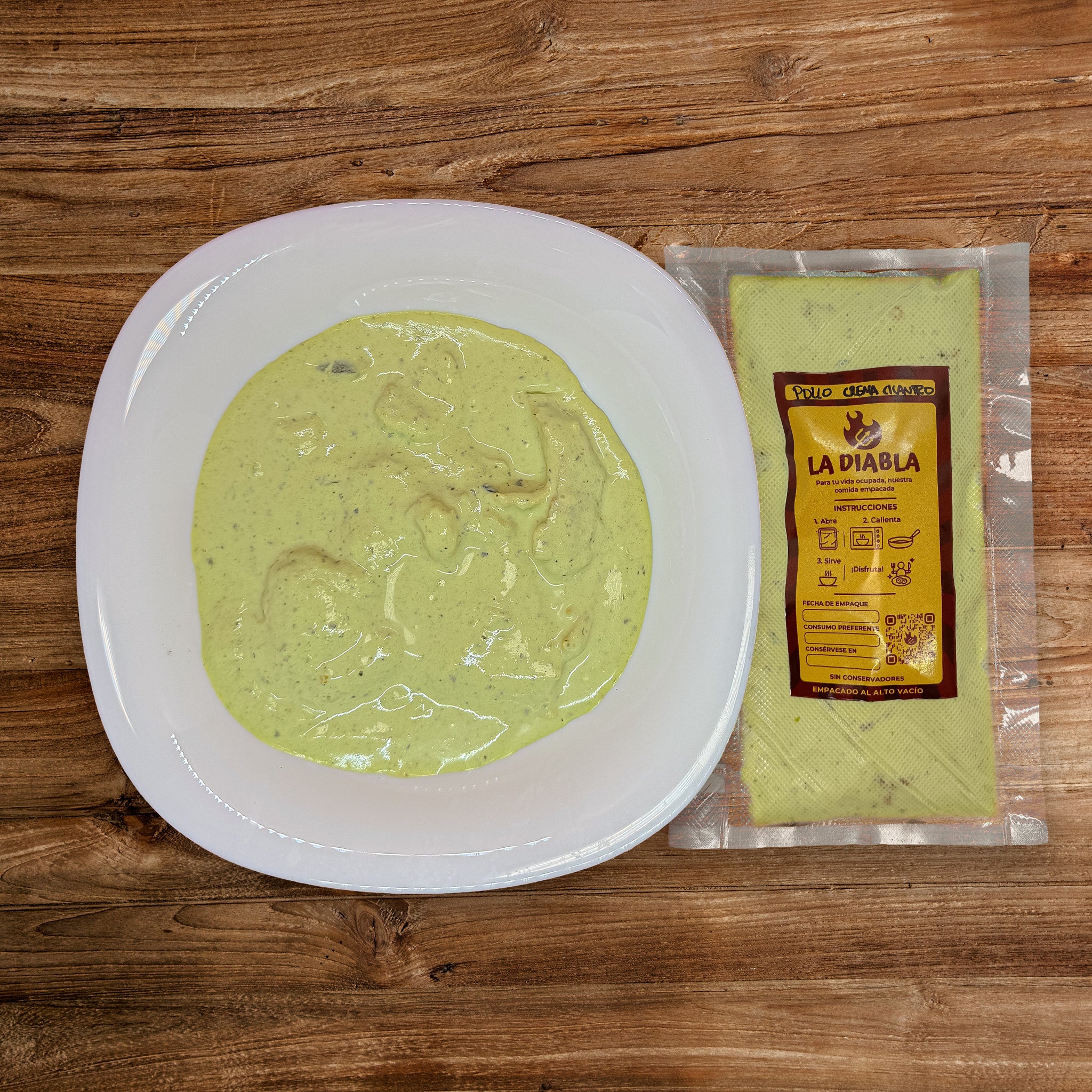 Pollo en Crema de Cilantro – La Diabla